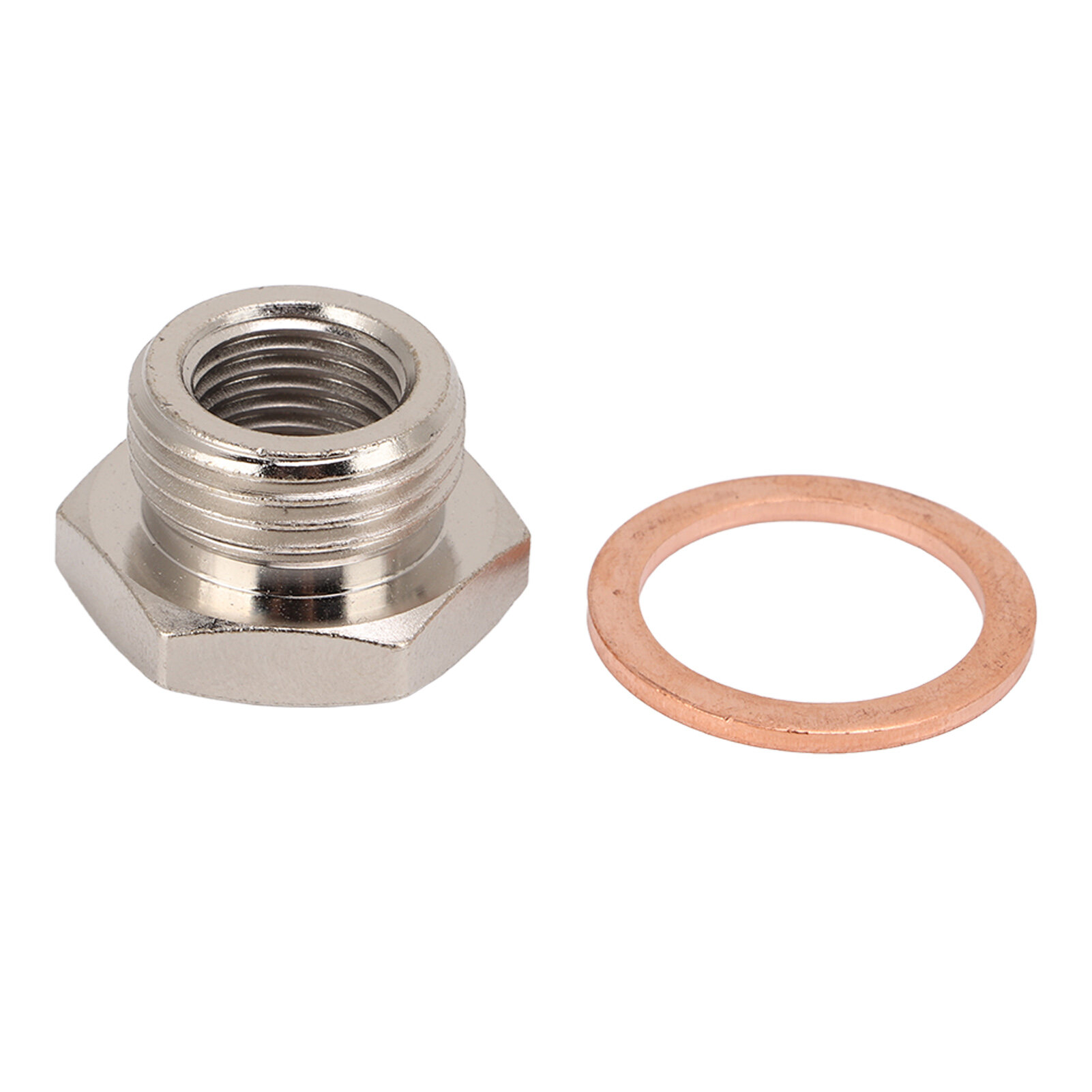 Адаптер датчика кислорода, металлический, M18x1,5, резьба M12x1,25, разъем датчика кислорода, автомобильный аксессуар