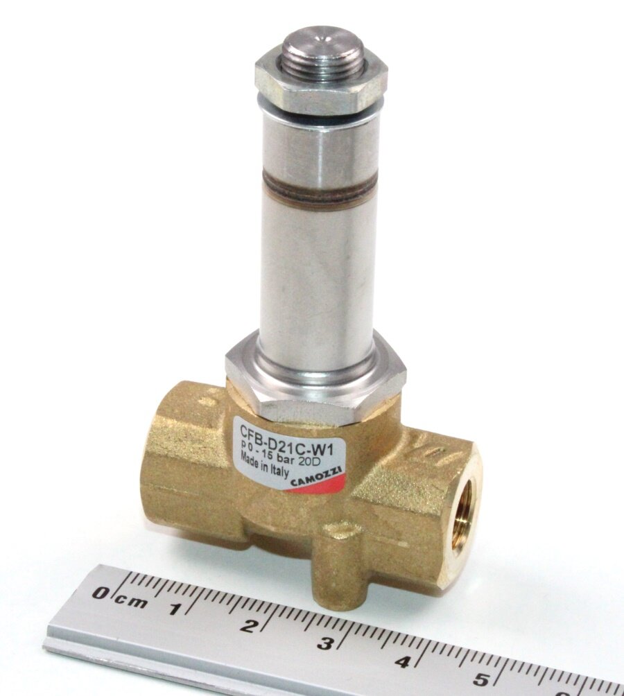 CFB-D21C-W1, Клапан соленоидный 2/2, н. з, 0-15 бар , G =1/8