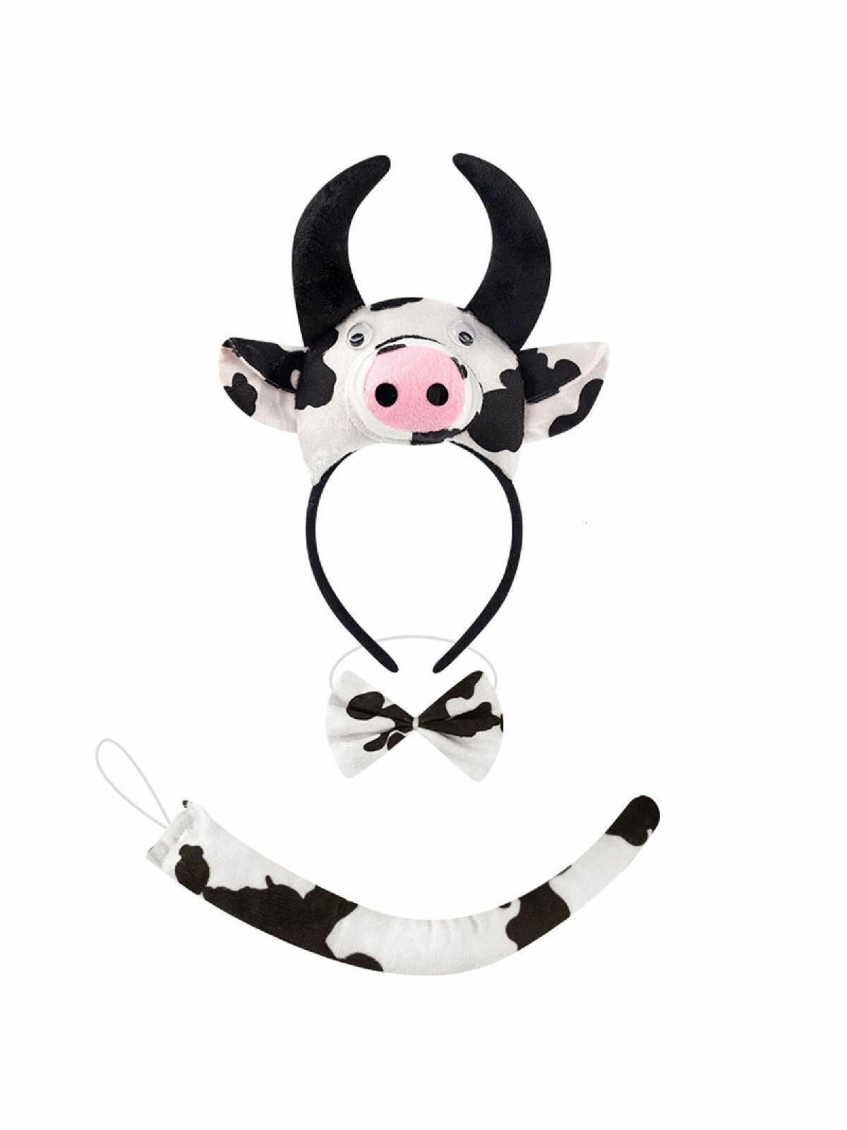 3 шт. Костюмы животных для вечеринки, - Набор из трех коров