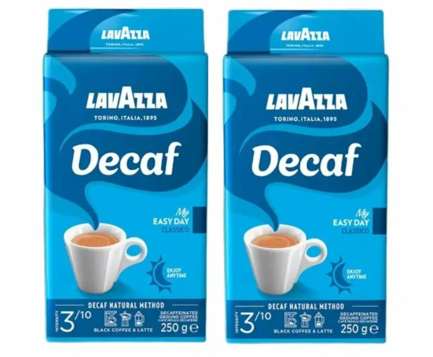 Lavazza Dek classico кофе молотый 250 г в/у (упаковка 2 шт) (1000D)