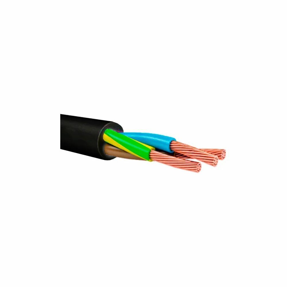 Провод ПВС альфакабель 3х2,5 мм черный ГОСТ 20 м 05203 от ELEMENTX