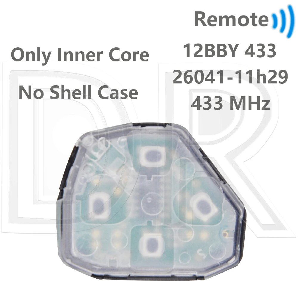 Внутренний блок дистанционного пульта 12BBY 433MHz 4D67 Chip