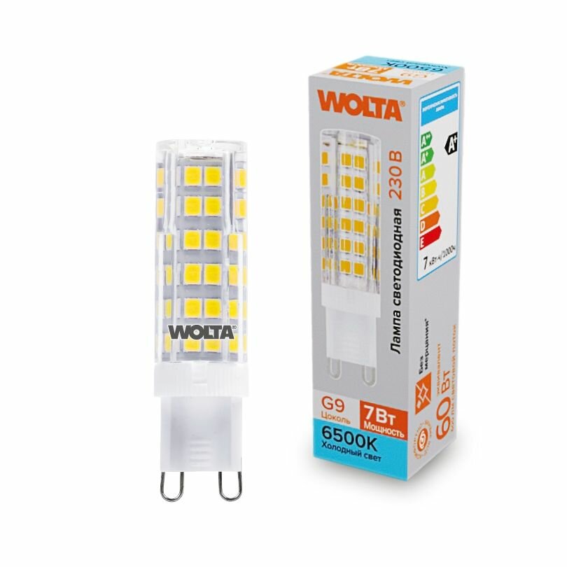 Светодиодная лампа WOLTA WSTD-JCD-7W6KG9-C 7Вт 6500K G9