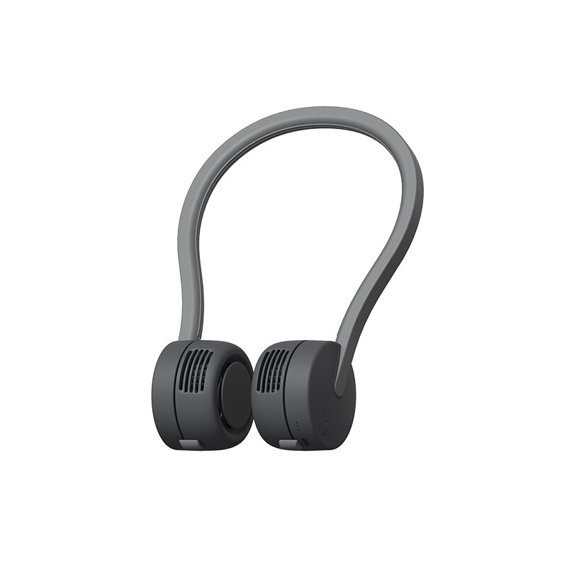 Безлопастной вентилятор AISOLOVE портативный на шею F7 Halter Twist, черный