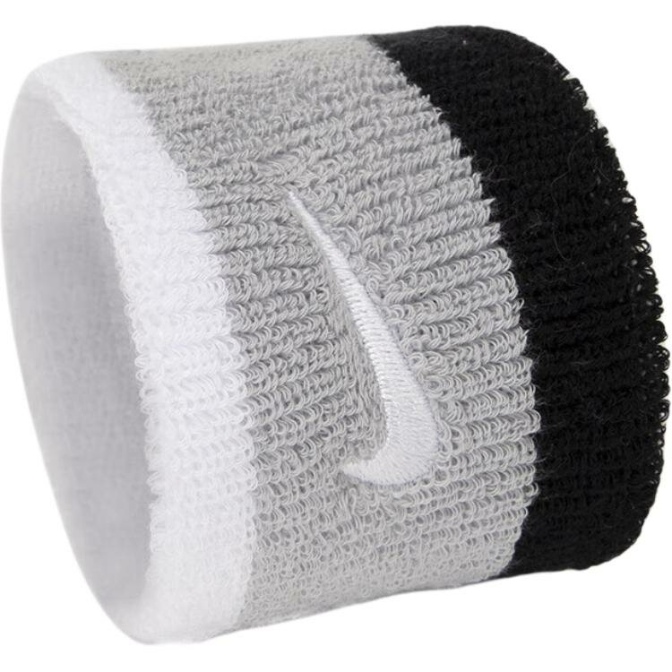 Повязки на запястья Nike, серые, для спорта, эластичный материал, высокая прочность, защита от пота