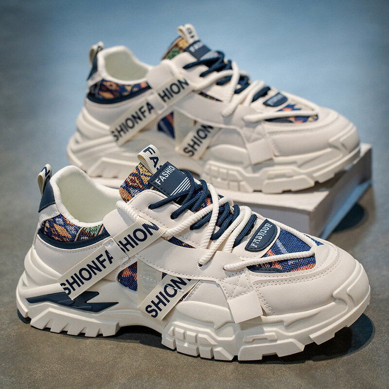 LUO Кроссовки Мужчины Зимой Теплые Плюш Прочная Кожа/H0309 beige