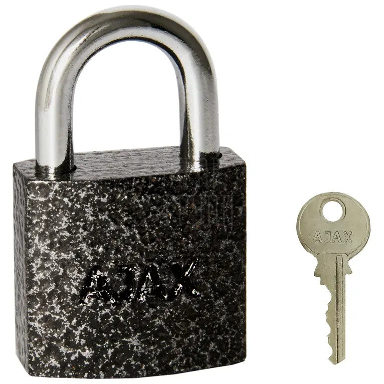 Замок Ajax (Аякс) навесной PD-0132 (PD-01-32) 3 key англ. никель