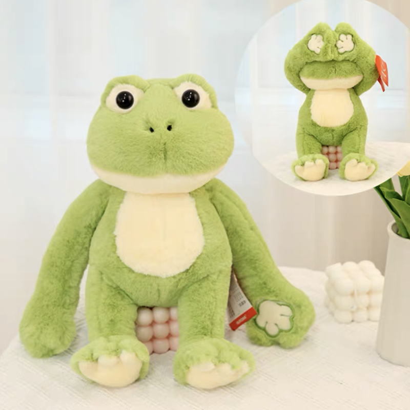 Аврора пик-а-бук лягушка плюшевая игрушка обезьяна кукла-кролик панда динозавр утка кукла детский подарок лягушка_40cm