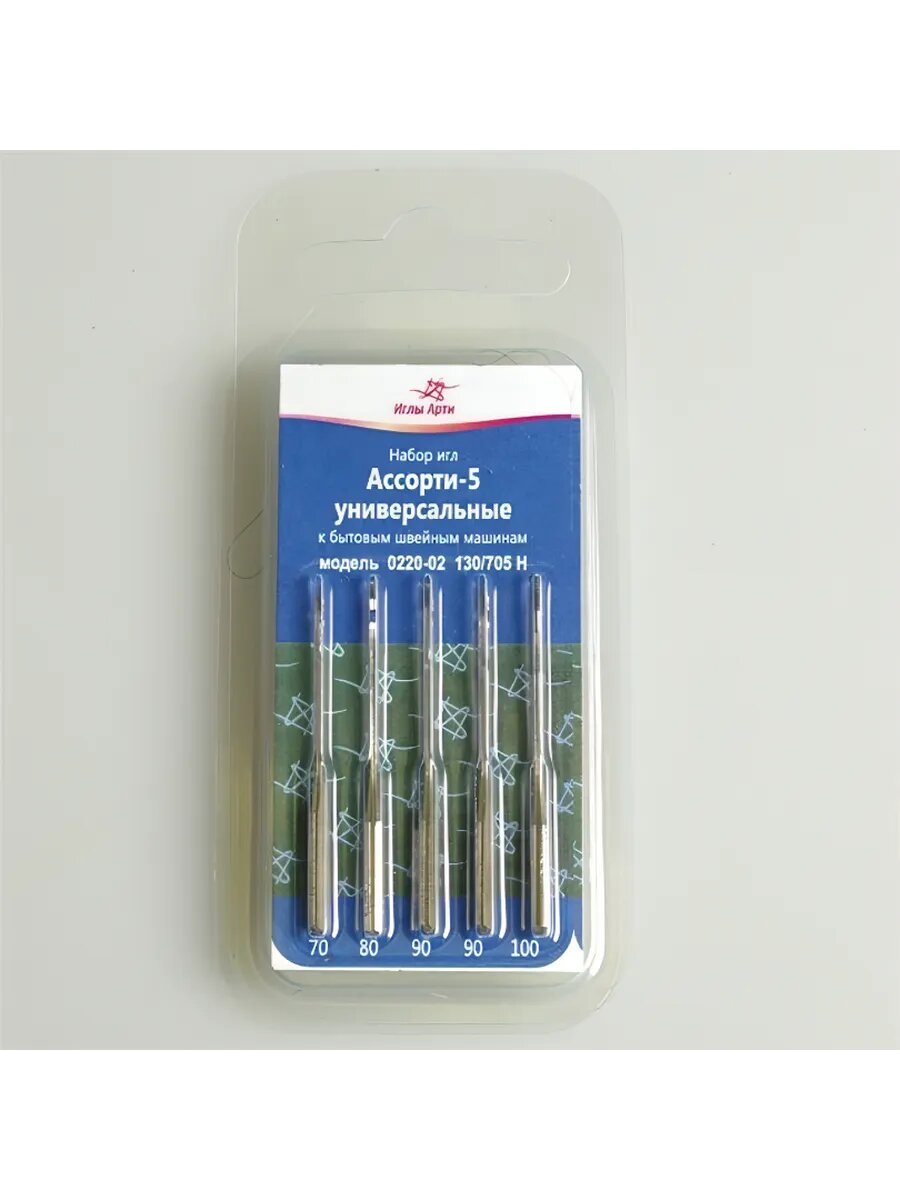Набор игл к бытовым швейным машинам, 5 шт универсальные