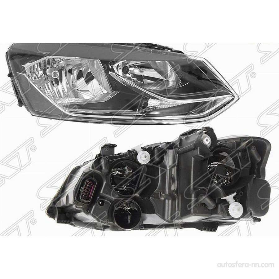 SAT ST44111K5MR Фара Volkswagen Polo 14-20 (Справа/ С электрокорректором)
