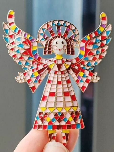 Брошь, эмаль