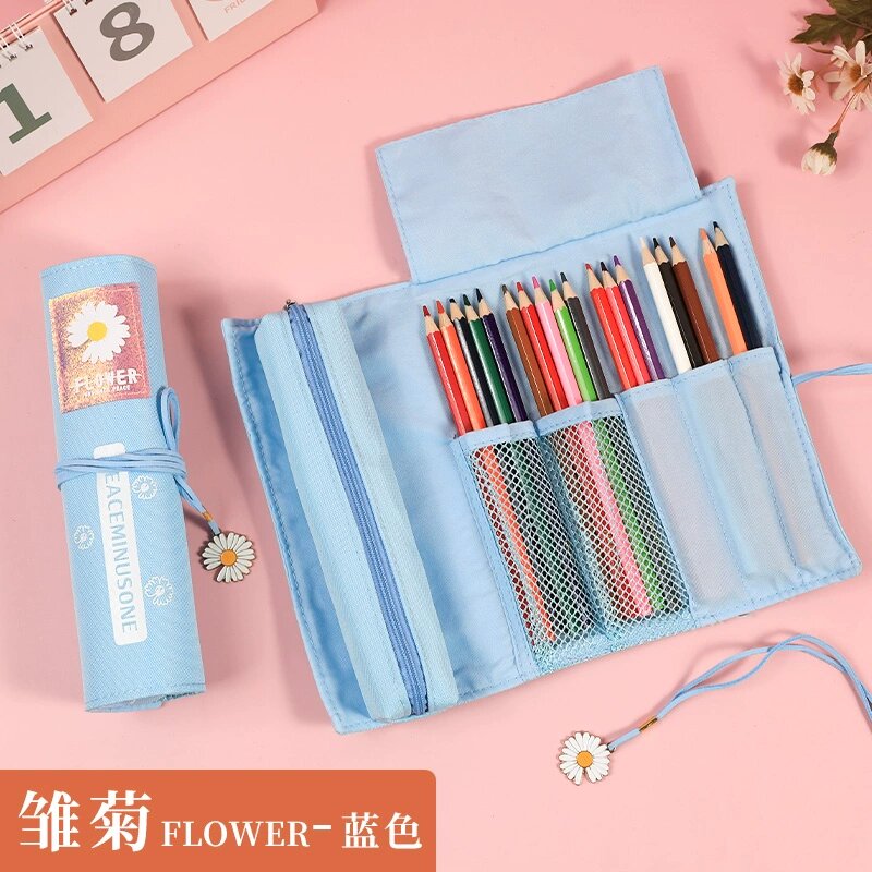 Сумка для ручек Cat Sakura, японская версия, персонализированная креативная повседневная парусиновая сумка для ручек с