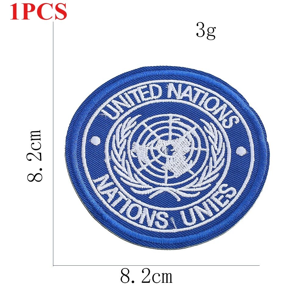 Флажок ООН вышивка на липучке DUTRIEUX 2