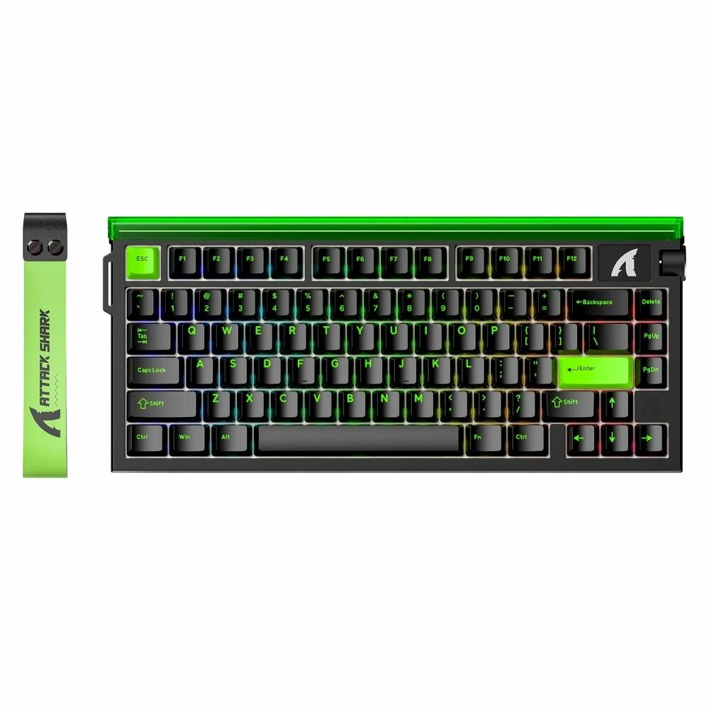 ATTACK SHARK R85HE Проводная Игровая Клавиатура 1600 Вт RGB 8 КГц С Магнитной Осью, Механическая Клавиатура