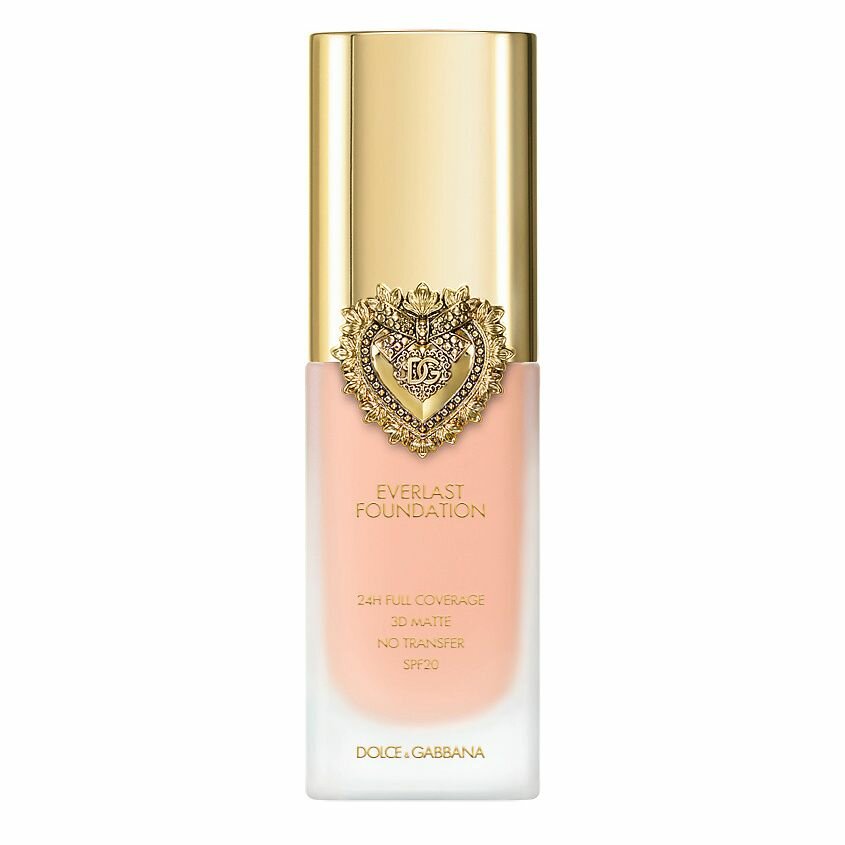 DOLCE&GABBANA Стойкий матовый тональный крем Everlast foundation SPF20 PA+++, 08W Light, 27 мл