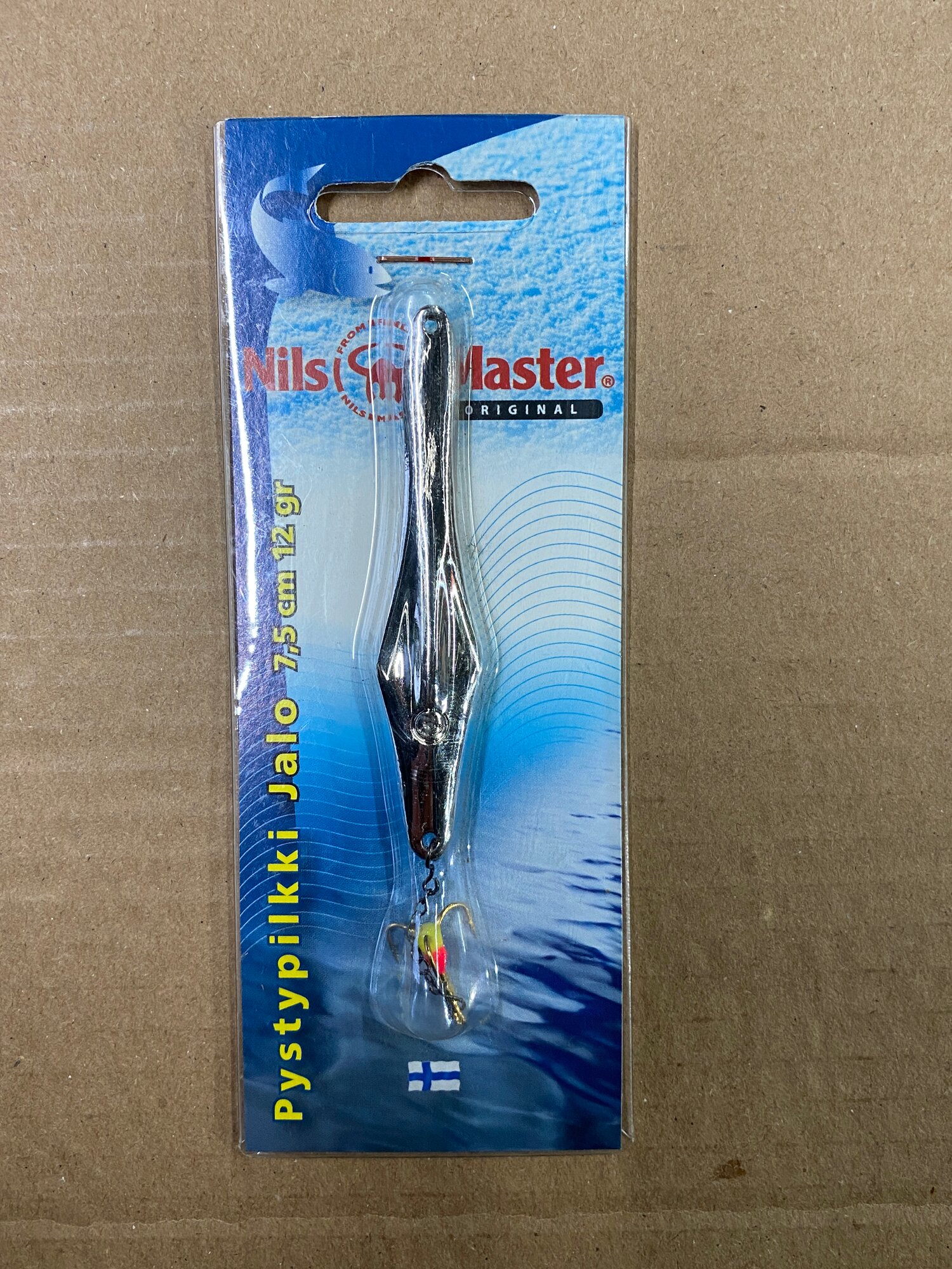 Блесна зимняя Nils Master Jalo 75мм,12 г, 004 #S/S Вертикальная