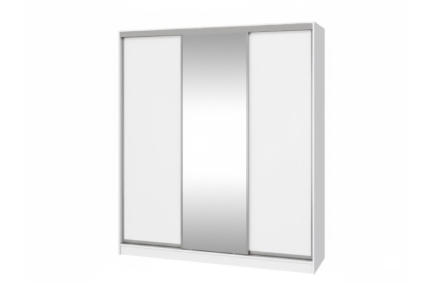 Шкаф-купе Hoff Home, напольный, 200х229,5х59,5 см, ЛДСП, с одним зеркалом, цвет белый