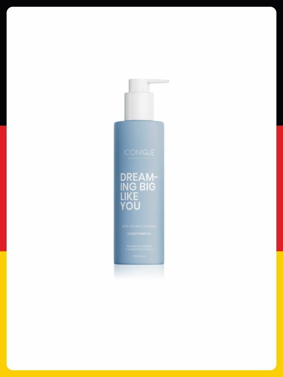 Бальзам для волос ICONIQUE DREAMING BIG LIKE YOU Volume & Thickness Conditioner for more volume for fine hair, 250 мл