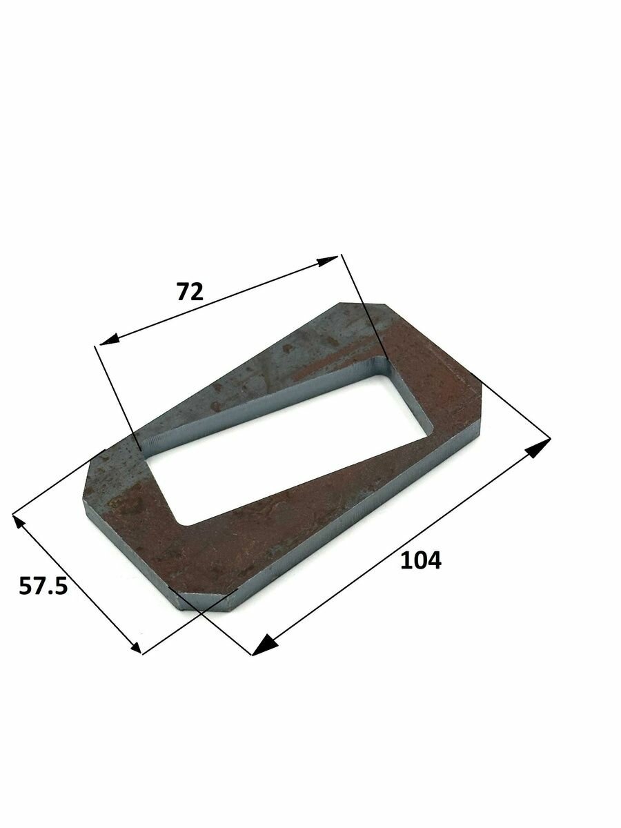 Пластина регулировочная пальца рессоры 0328154180 (104х57.5х8) BPW/тонар