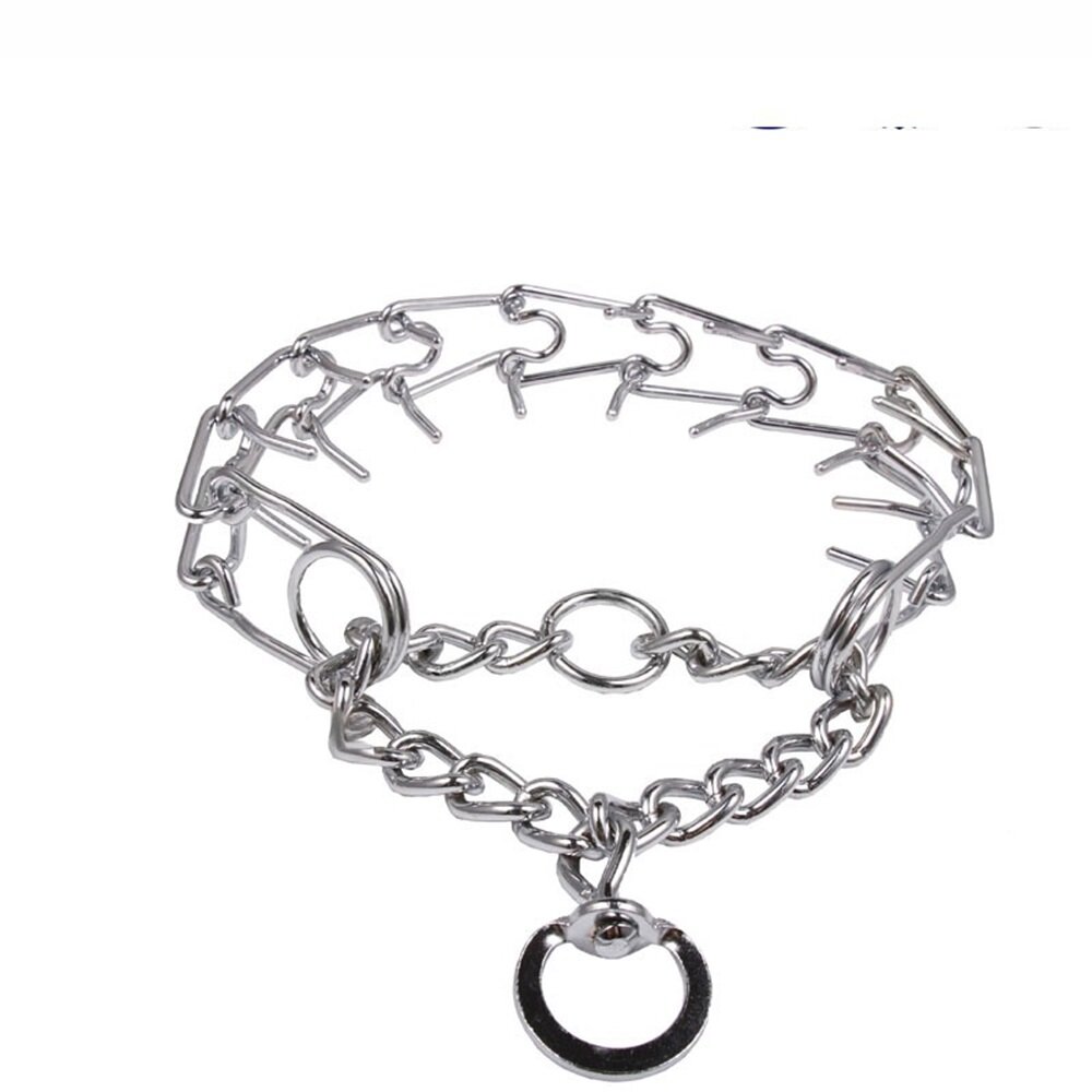 Регулируемый строгий ошейник для дрессировки собак, металлический строгий ошейник-цепочка для дрессировки, строгий ошейник-удавка для домашних животных, ошейник для собак