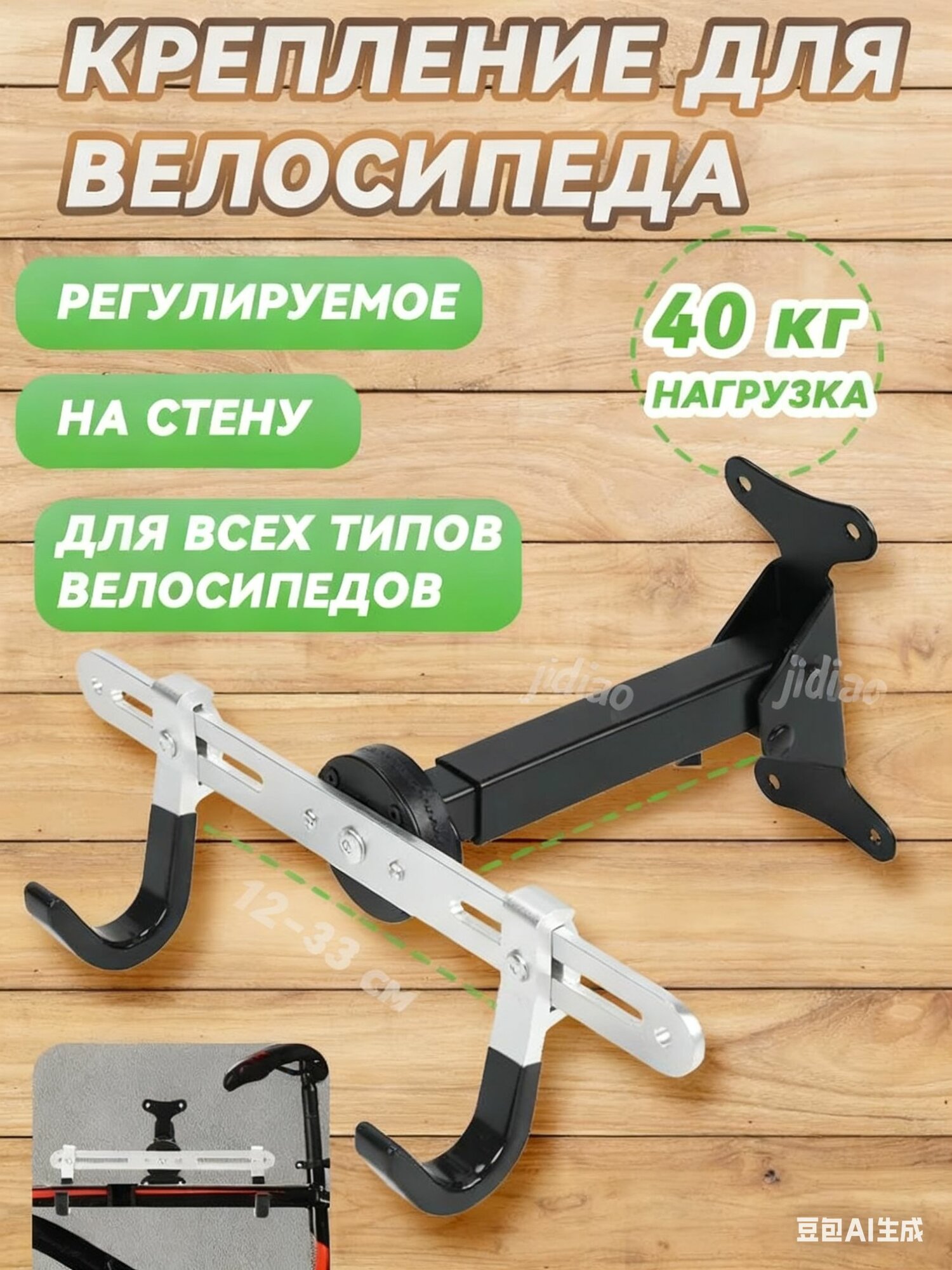 Крепление для велосипедов на стену / держатель для велосипеда на стену