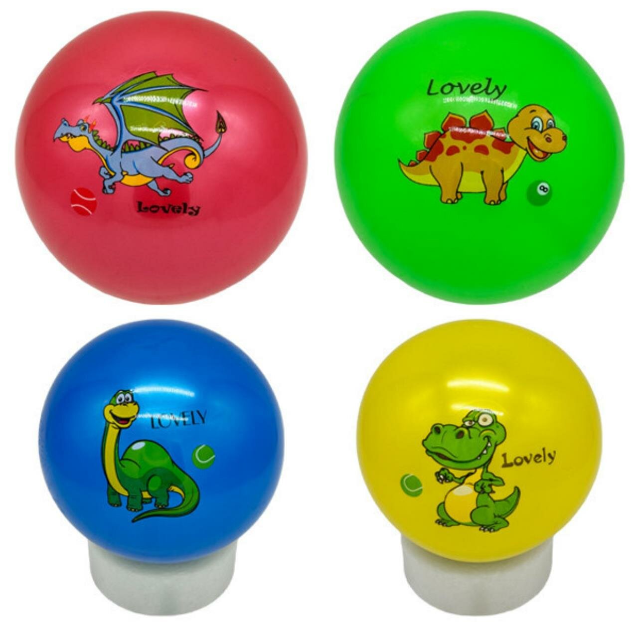 Мяч резиновый Динозаврик 1 шт