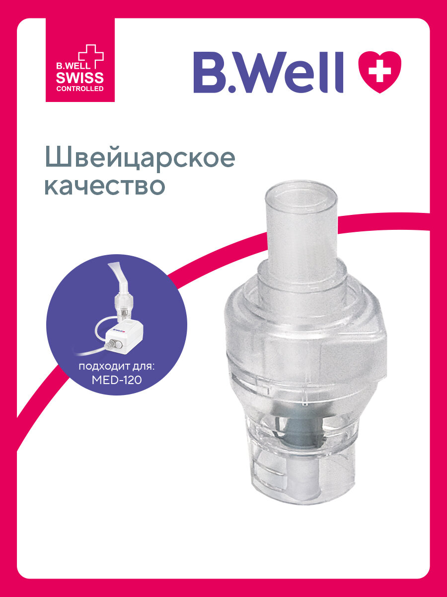 Емкость для лекарств (распылитель, колба) для ингалятора, небулайзерная камера B.Well MED-120