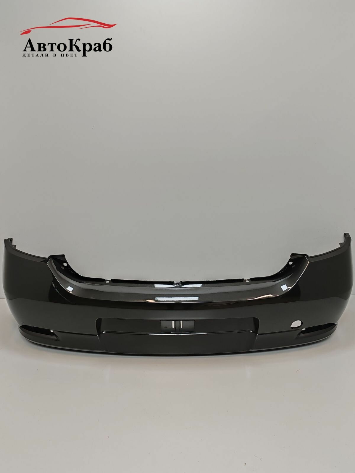 Бампер задний в цвет для Рено Логан 2 2014 - 2022 г. 676 - черный