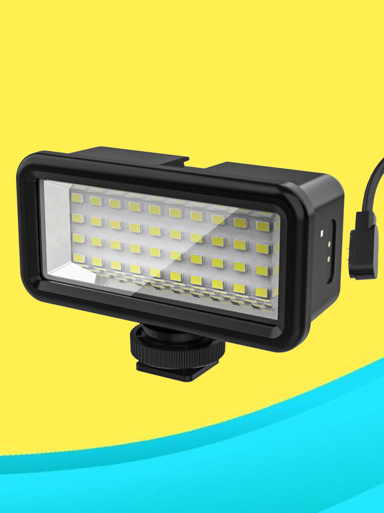 Водонепроницаемый LED-фонарь для GoPro Hero13 12 Insta360 4K Фотография заполняет свет аксессуары для камеры