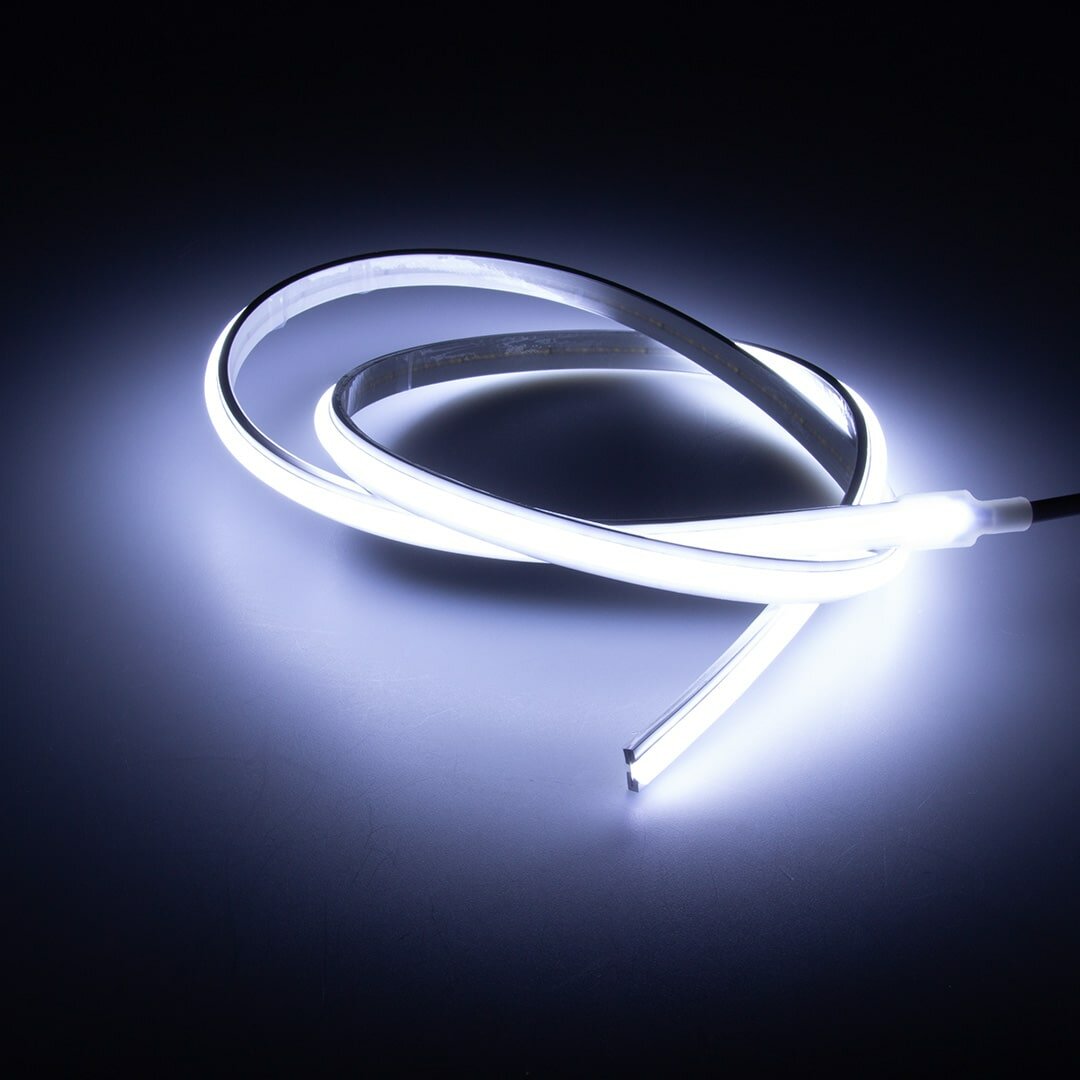 Светодиодная лента 24VDC, COB 280 chip/m, 15W/m, cool white, IP68, 25mm cut, LN801