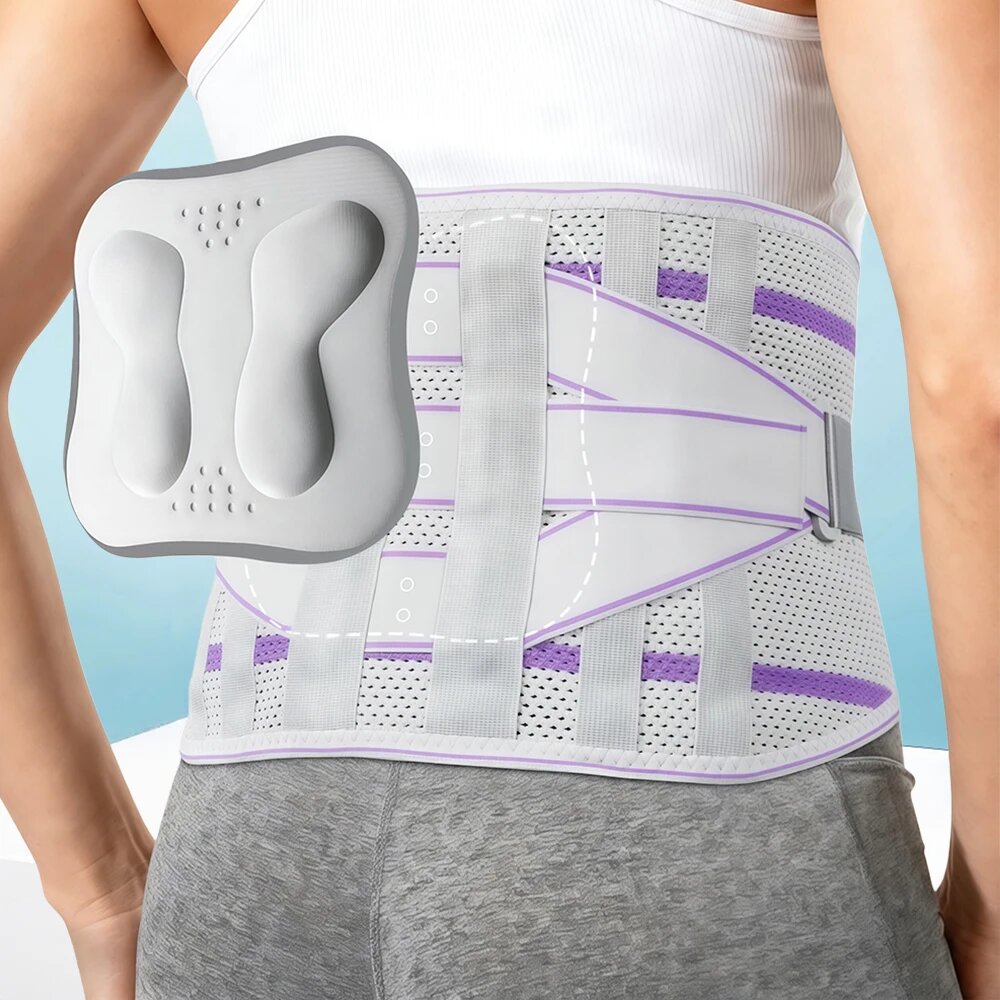 Корсет для поясницы Back Brace с 8 опорами S, Gray