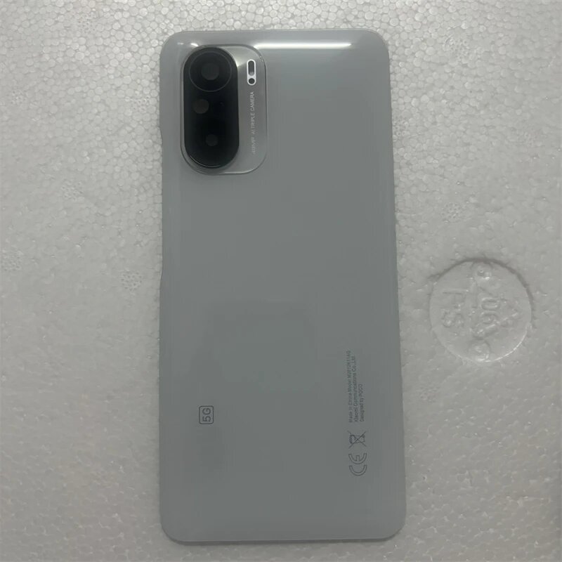 Для Xiaomi POCO F3, крышка батарейного отсека, задняя стеклянная панель, задний корпус, чехол с заменой объектива камеры