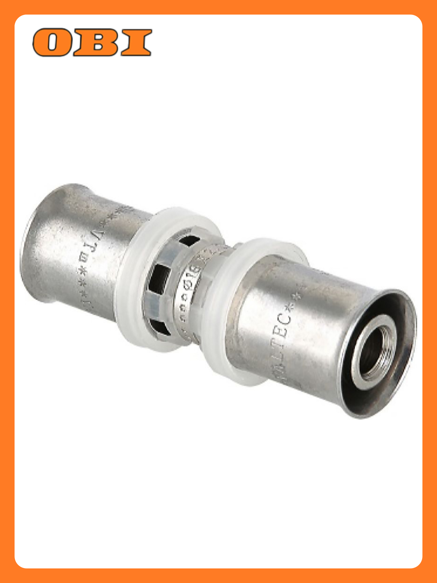 Соединитель VALTEC VTm.203. N, латунь, никелированный, для металлопластиковых труб, 20мм