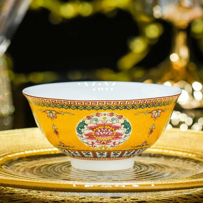 Керамическая посуда из Цзиндэчжэня, вырезанная вручную чаша, китайская посуда, ретро-посуда, миска для риса, миска для