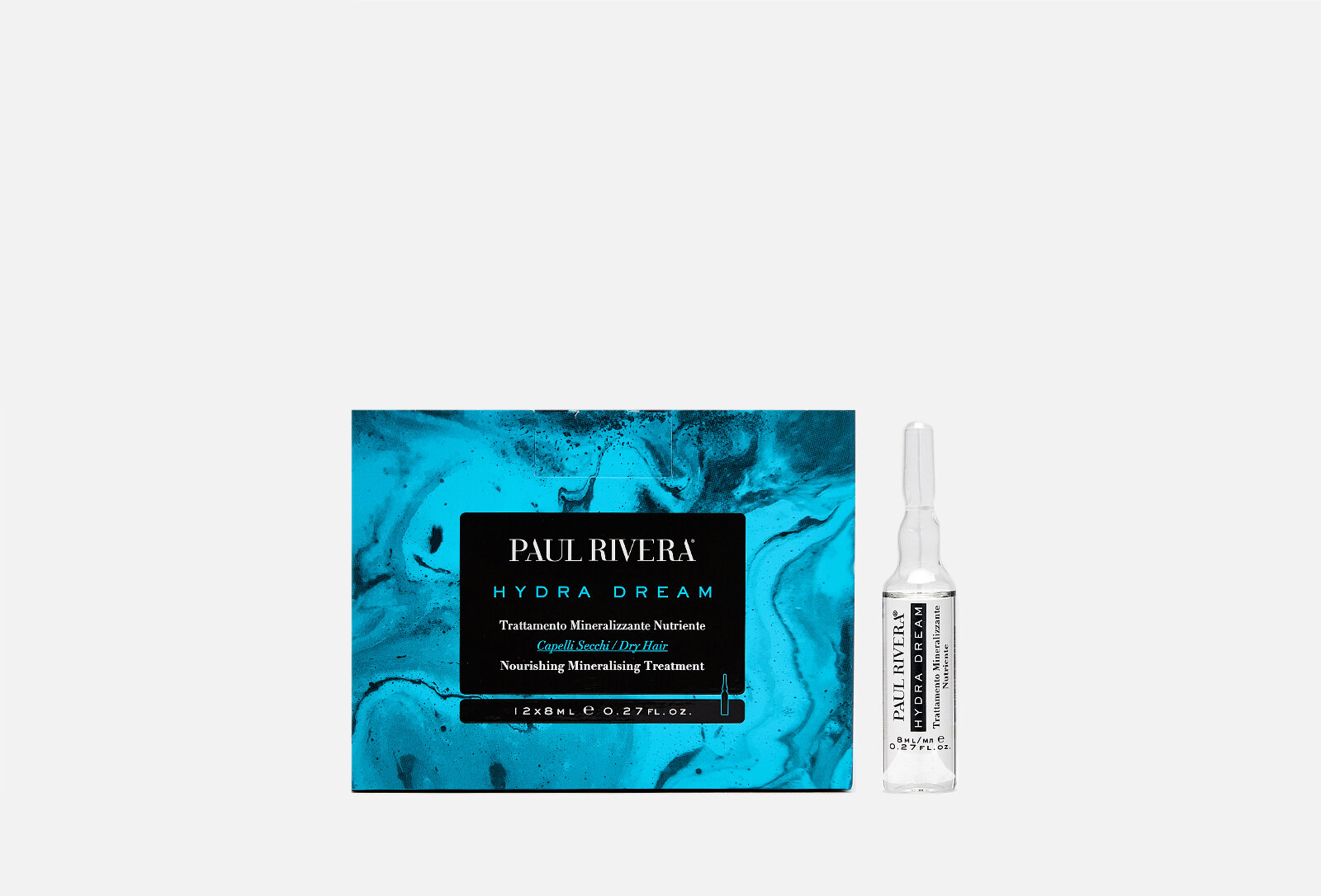 Средство для минерализации И питания сухих волос PAUL RIVERА HYDRA DREAM MINERALISING TREATMENT 12 X 8 ML 150 мл
