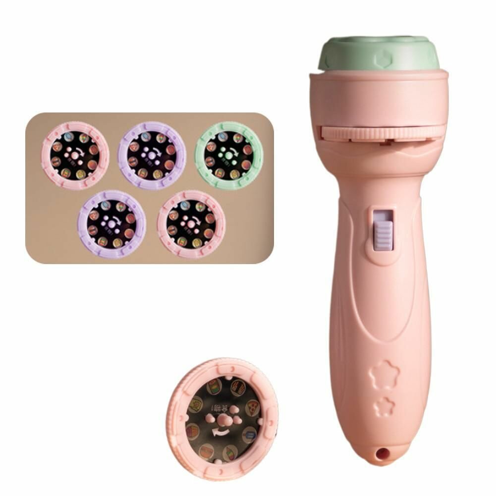 Проекционный фонарик, игрушка-проектор с фонариком, познавательная светящаяся детская игрушка