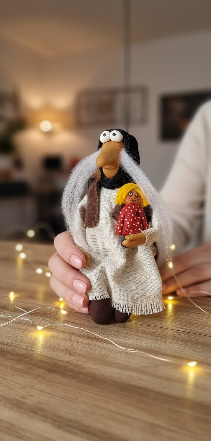 Баба-Яга, оберег, сувенир, подарок, подвеска в машину