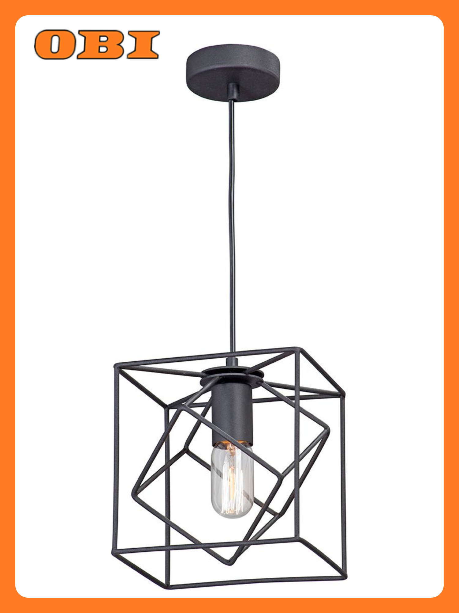 Подвес Vitaluce V4572-1/1S, E27, 60Вт, черный, металл, стиль лофт