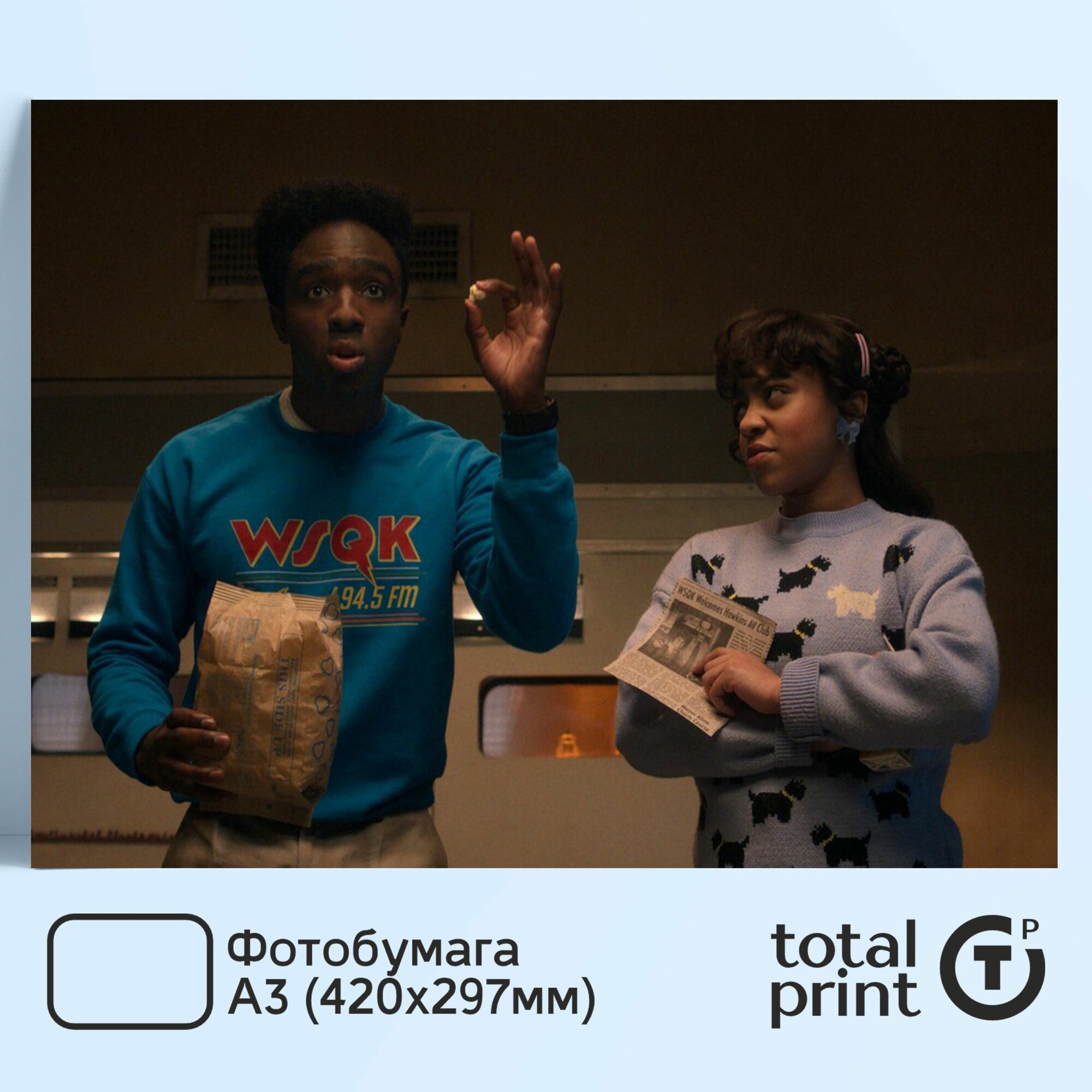 Постер Stranger things, Очень странные дела, 5 сезон, А3, TotalPrint