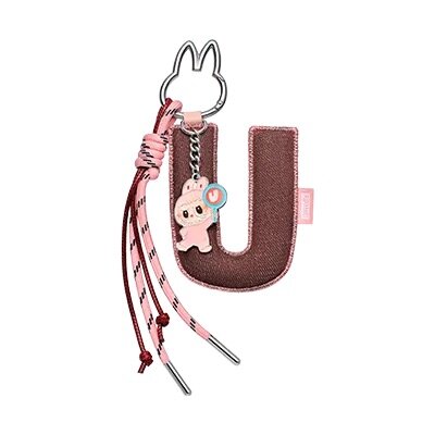 Брелок-игрушка Pop Mart Лабубу Pin For Love Letters буква открытая U