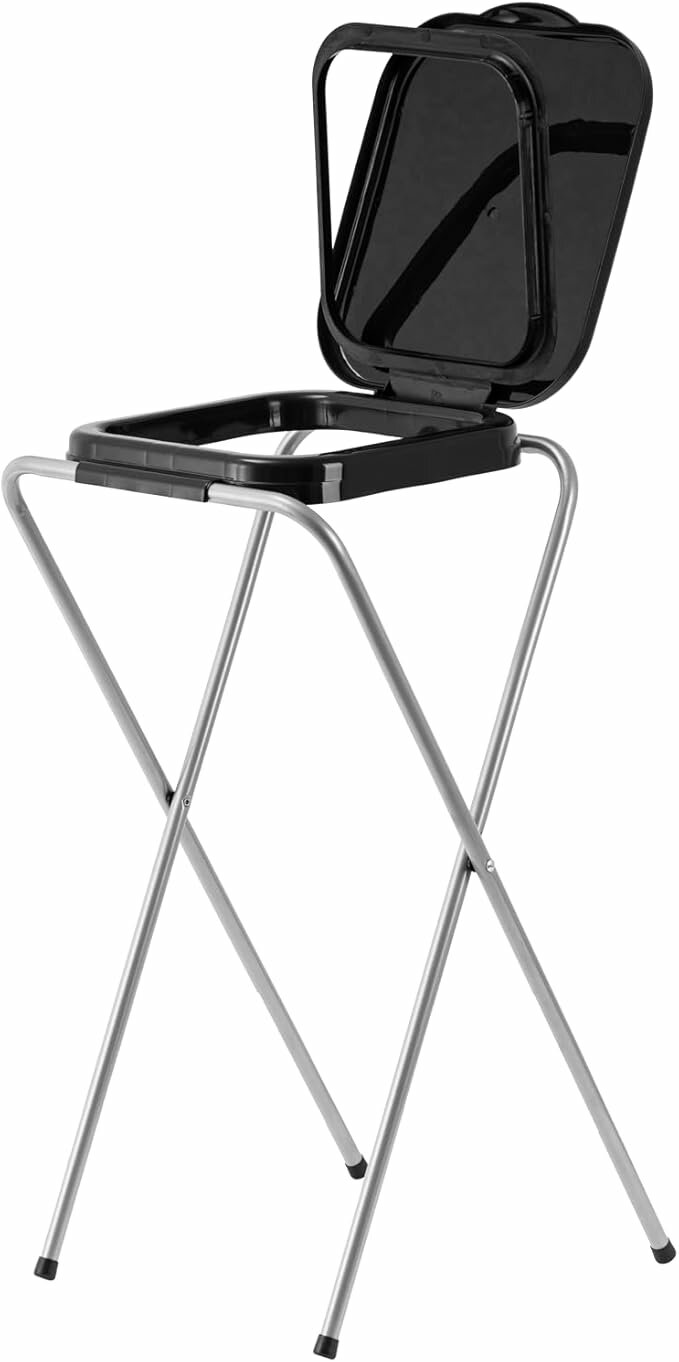 Подставка для мусорных мешков 70-100 литров с крышкой 38 x 36 x 75 см ECHTWERK EW-AS-1920