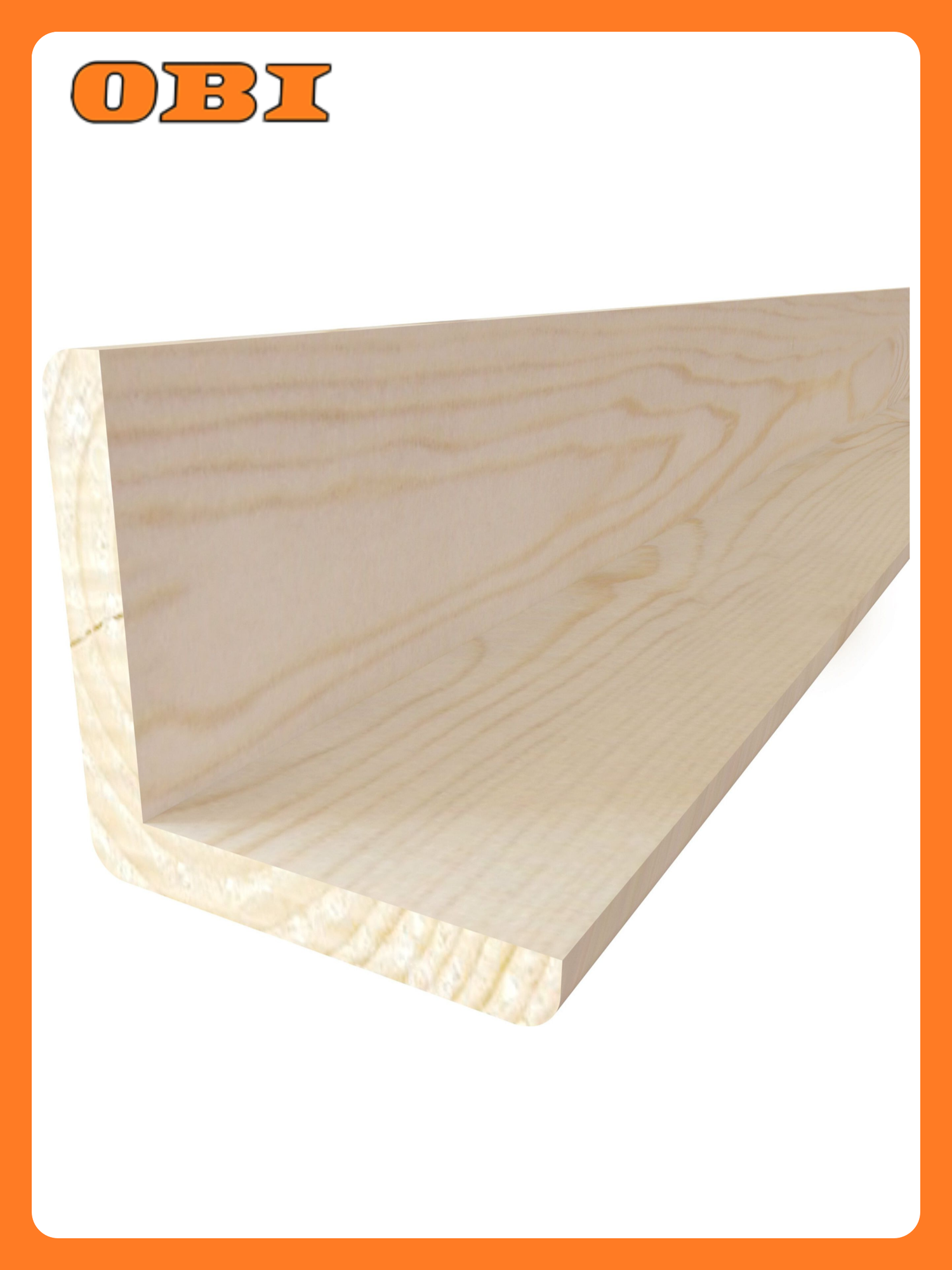 Уголок строганный Радовицкий ДОК, хвоя, сорт Экстра, 2200х40х40 мм