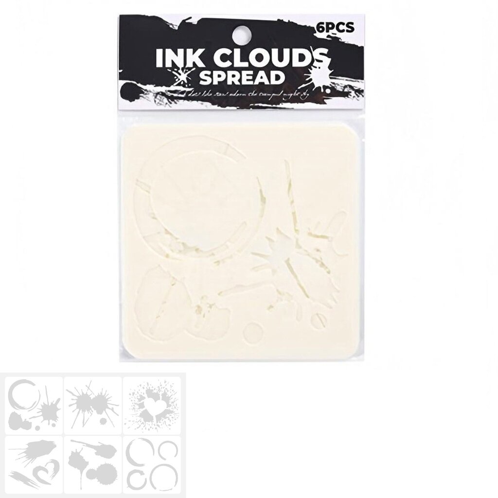 6 Шт трафаретов чернильными точками для рисования Трафареты для журналов Декоративный шаблон для домашних животных