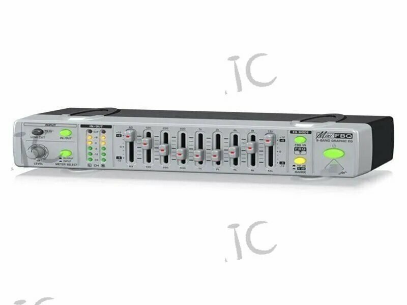 9-сегментный графический эквалайзер BEHRINGER FBQ800, процессор с несколькими эффектамиSD