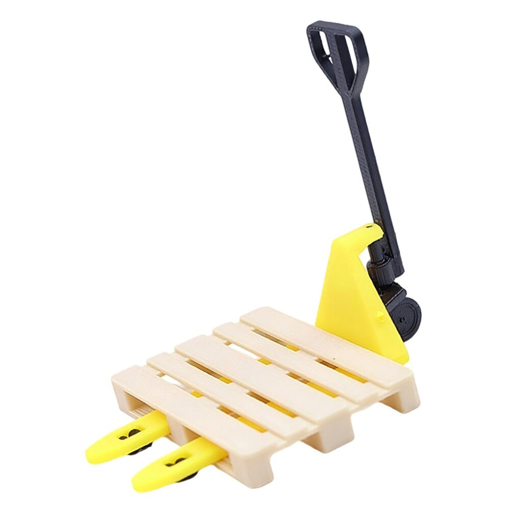 Коллекционный Мини-Вилочный Погрузчик Для Перевозки Поддонов, Модель Кукольных Домиков, Дисплей 1/12