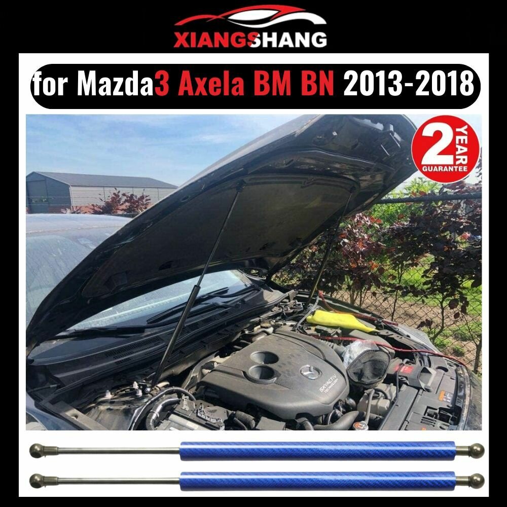 Газовые упоры капота для Mazda3 Axela BM BN 2013-2018 "Амортизаторы" Мазда3 Аксела БМ БН (2 шт)