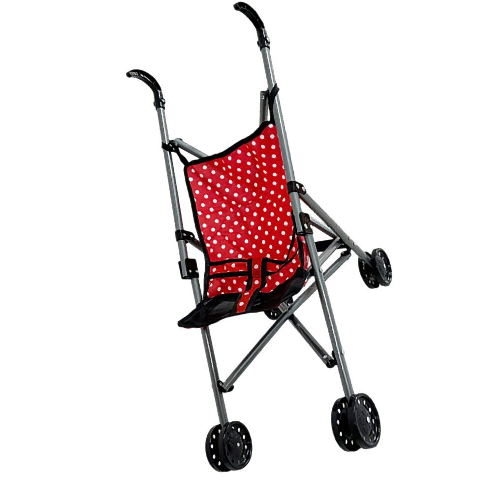 Детская коляска-толкатель для кукол с простой сборкой и компактным хранением