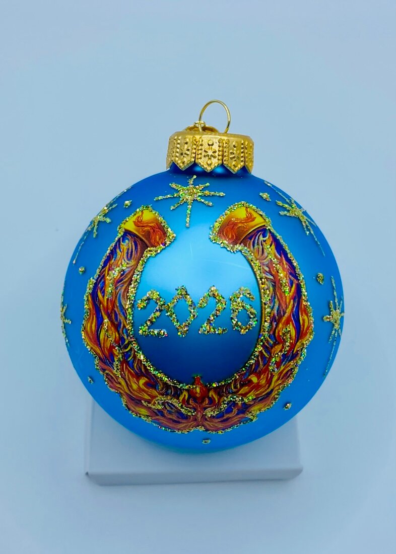 Новогодний шар на елку . Подкова 2026