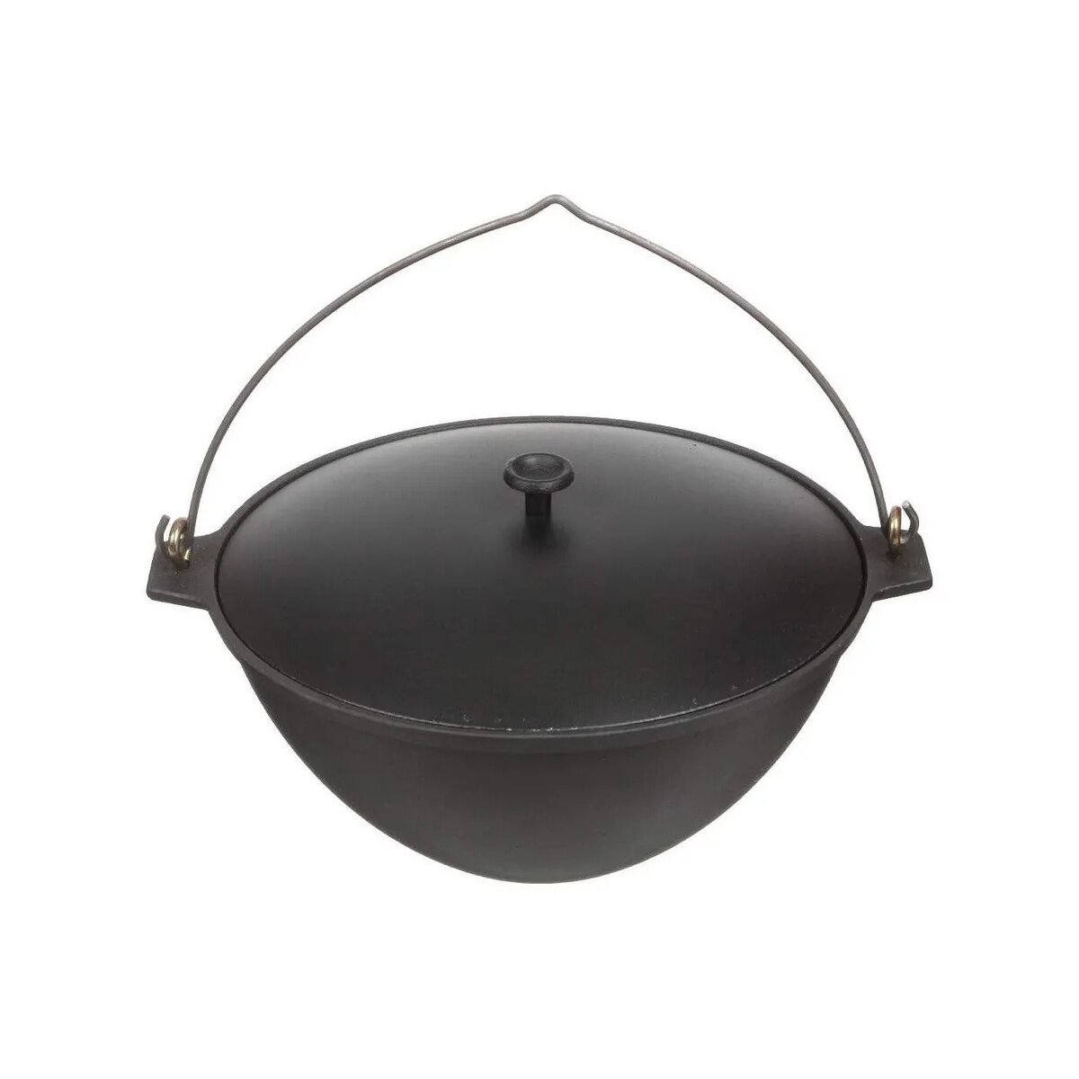 Казан к41д чугунный с дужкой с алюминиевой