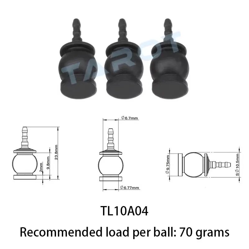 Амортизатор подвеса TAROT-RC TL10A04 Серый